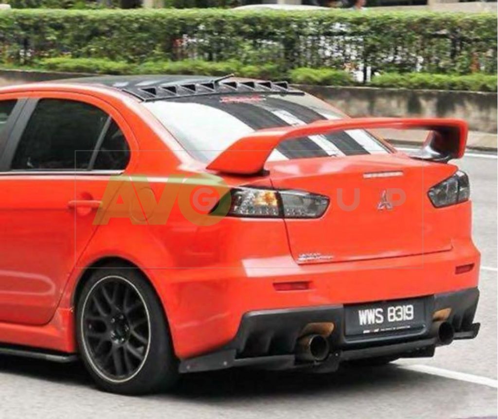 Ralliart Shark Roof Vortex Generator Spoiler Mitsubishi Lancer 10 2007 ...