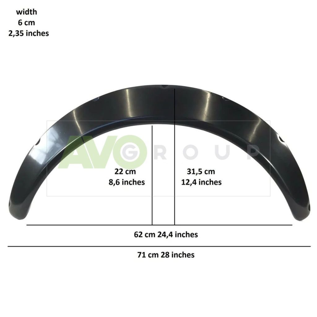 Universal Wheel Arches Fender Flares JDM Set 60mm - Buy Online ...